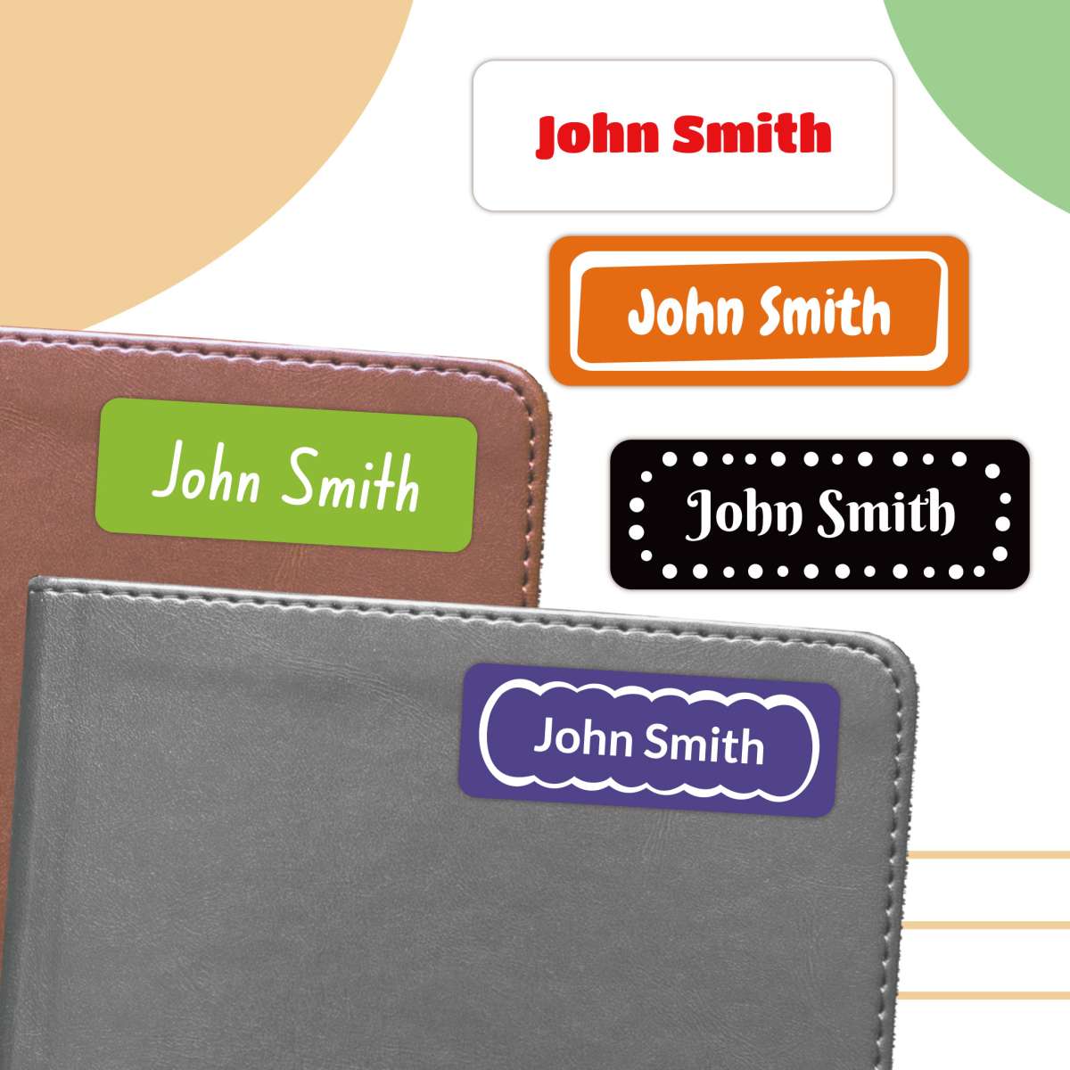 Small Plain Vinyl Stick-on Labels | Waterproof Labels for Bottles