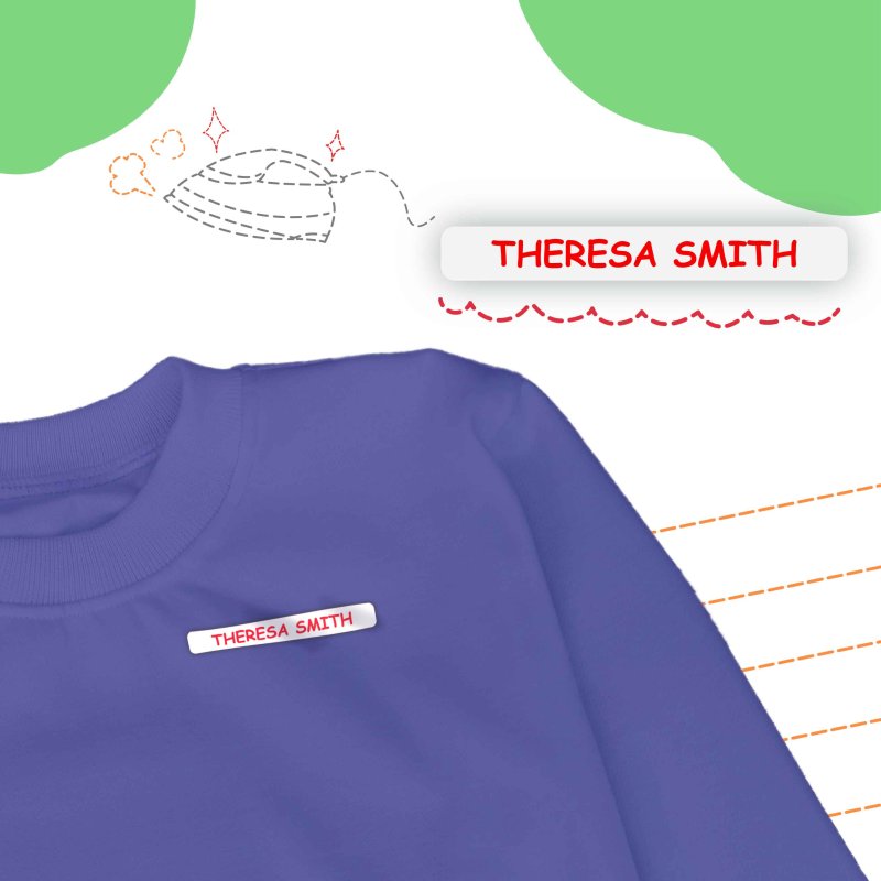 Small Iron-on Labels - Multi-Names | Iron On Cloth Name Tag