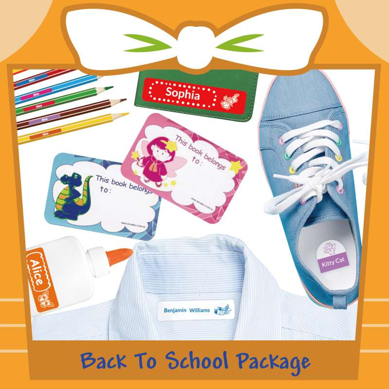 Back to School Package | Name Label Pack for School Kids