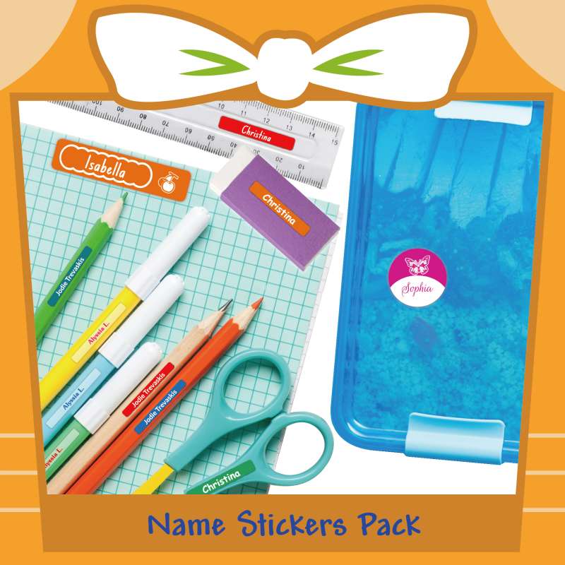 Name Stickers Pack, Special Deal for 150 Name Stickers