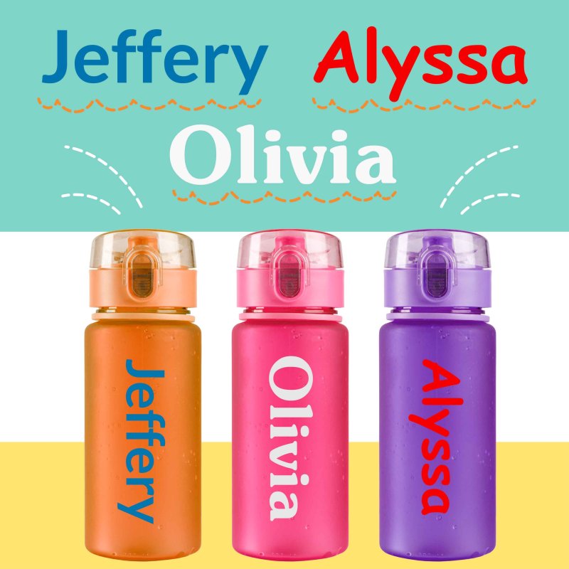 Medium Vinyl Cut Out Name Stickers with Multi-names