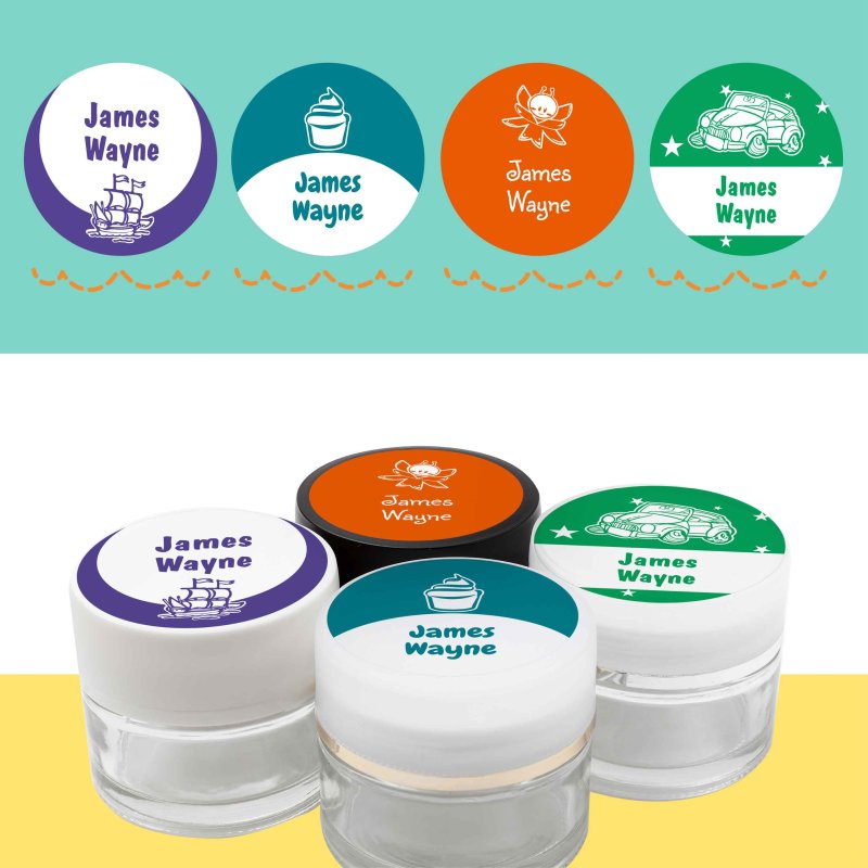 Medium Round Stick-on Labels | Waterproof Dot Labels for Bottles