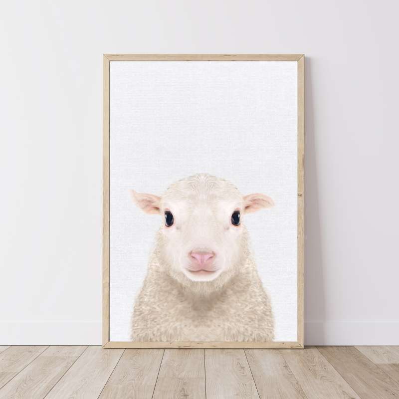 Sheep Wall Art Print for Nursery & Kids Bedroom